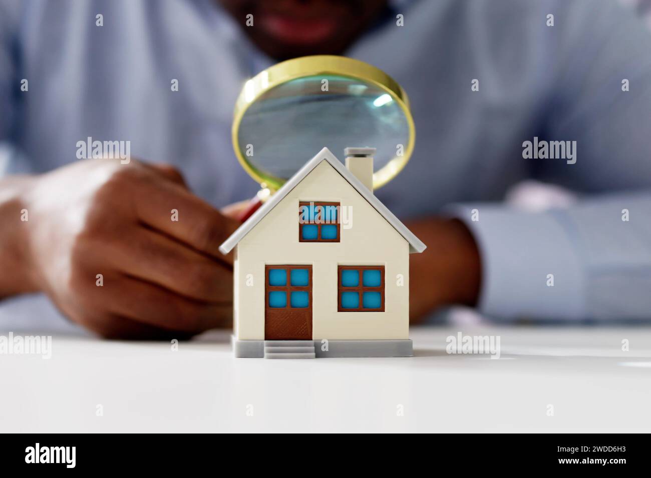 Real Estate House Appraisal And Inspection. Checking Home Stock Photo ...