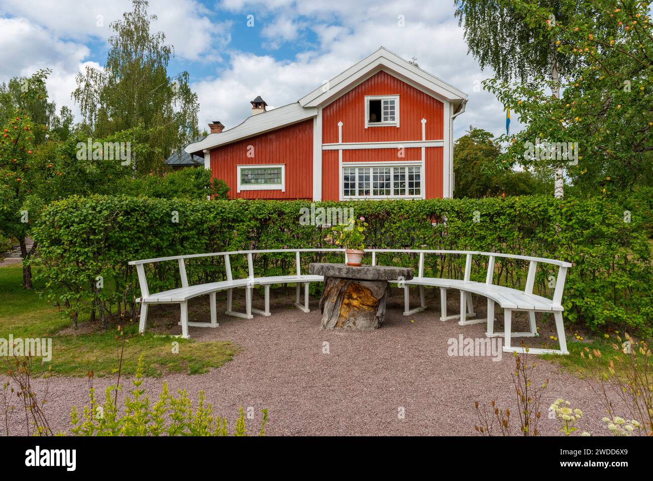 Carl Larssongården, Lilla Hyttnäs Sundborn, Dalarna, Sweden Stock Photo ...