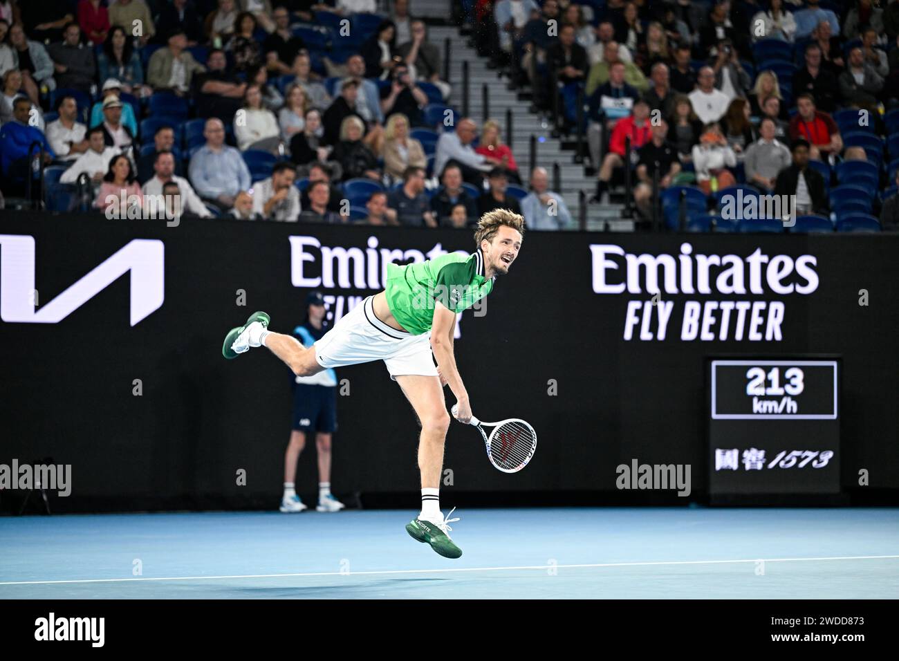 Melbourne, Australia. 18th Jan, 2024. Daniil Medvedev during the ...