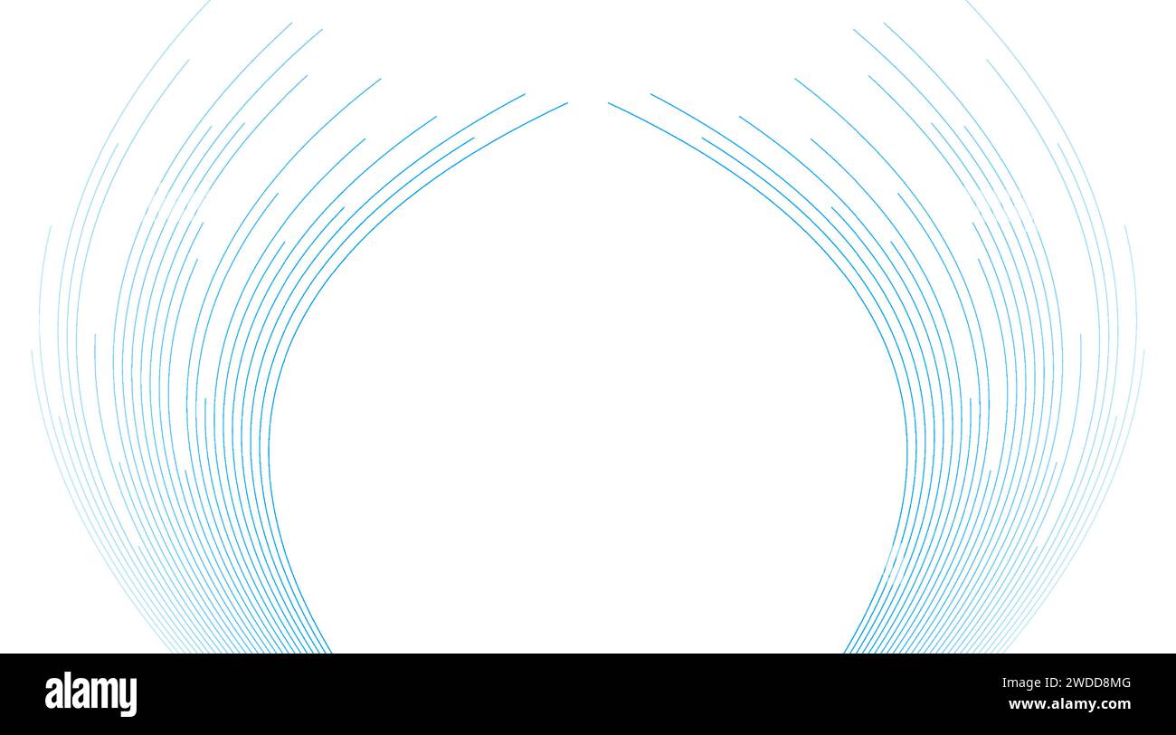 Blue minimal wavy lines abstract futuristic tech background. Vector digital design Stock Vector ...