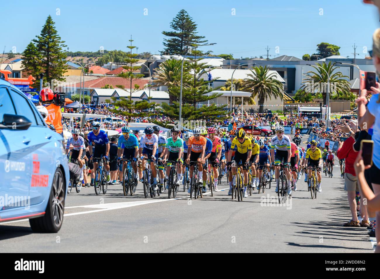 Adelaide, South Australia - January 20, 2024: Santos Tour Down Under ...