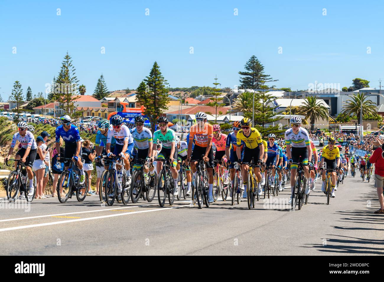 Adelaide, South Australia - January 20, 2024: Santos Tour Down Under ...