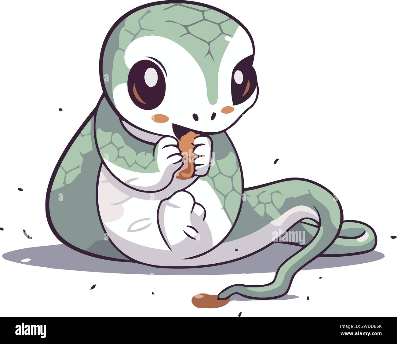 Snake eating worm Stock Vector Images - Alamy