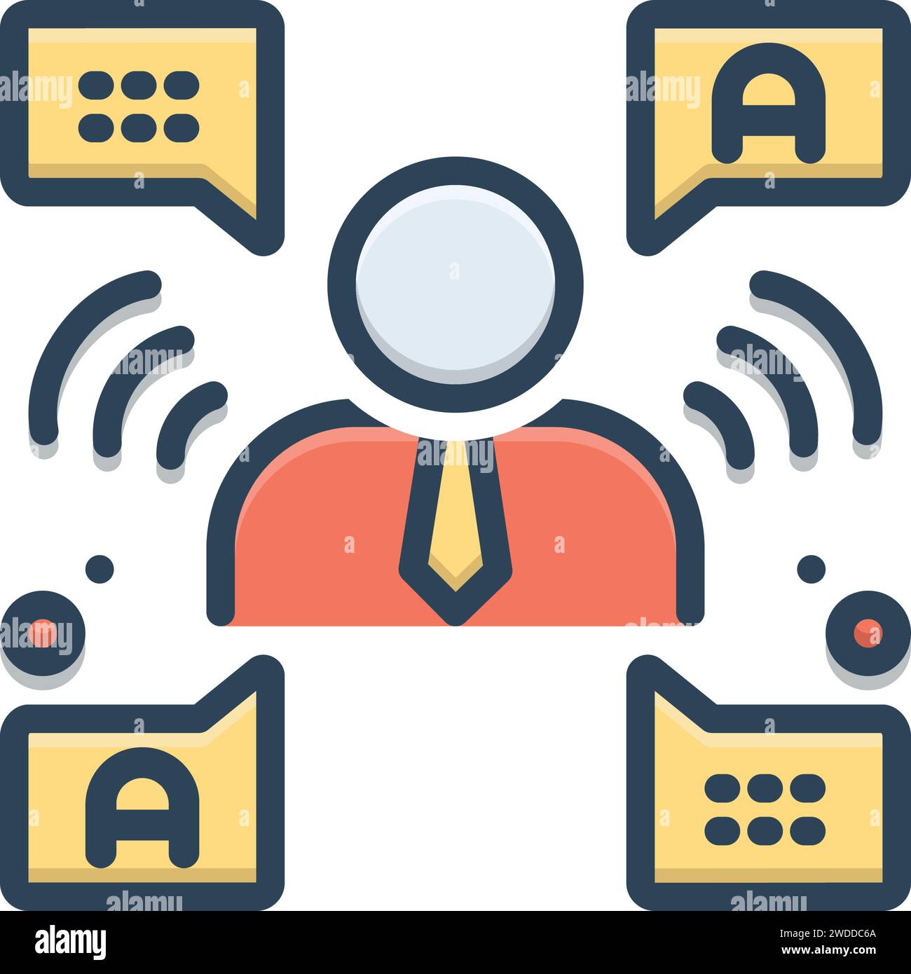 Icon for fluent Stock Vector Image & Art - Alamy