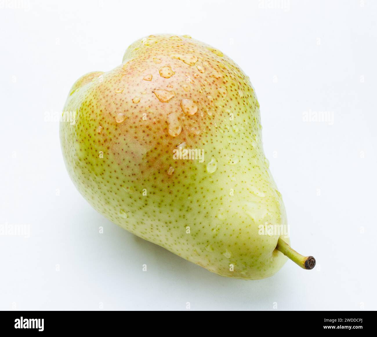 pear with water drops isolated white background Stock Photo - Alamy