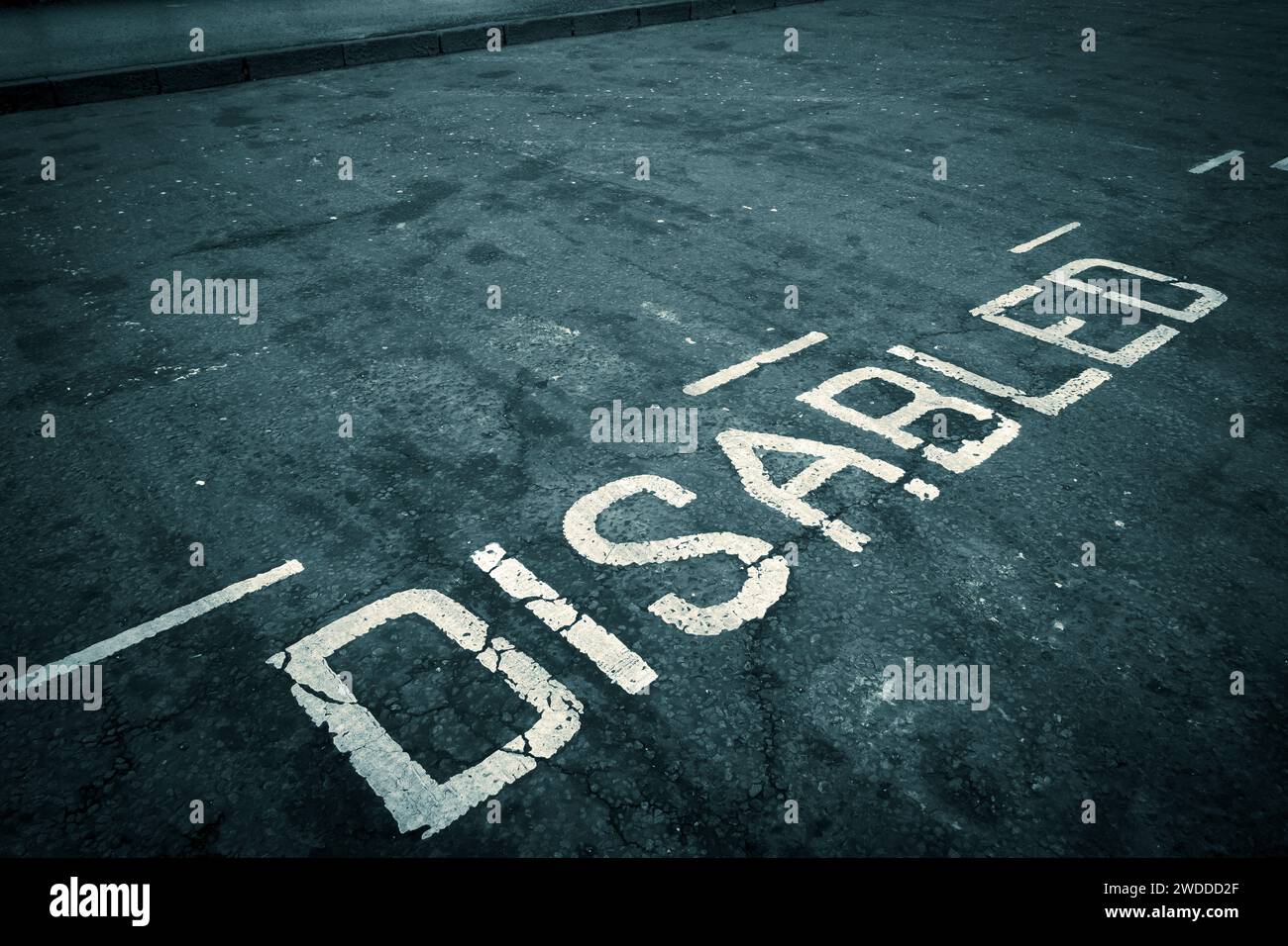 Disabled car parking permit Stock Photo - Alamy