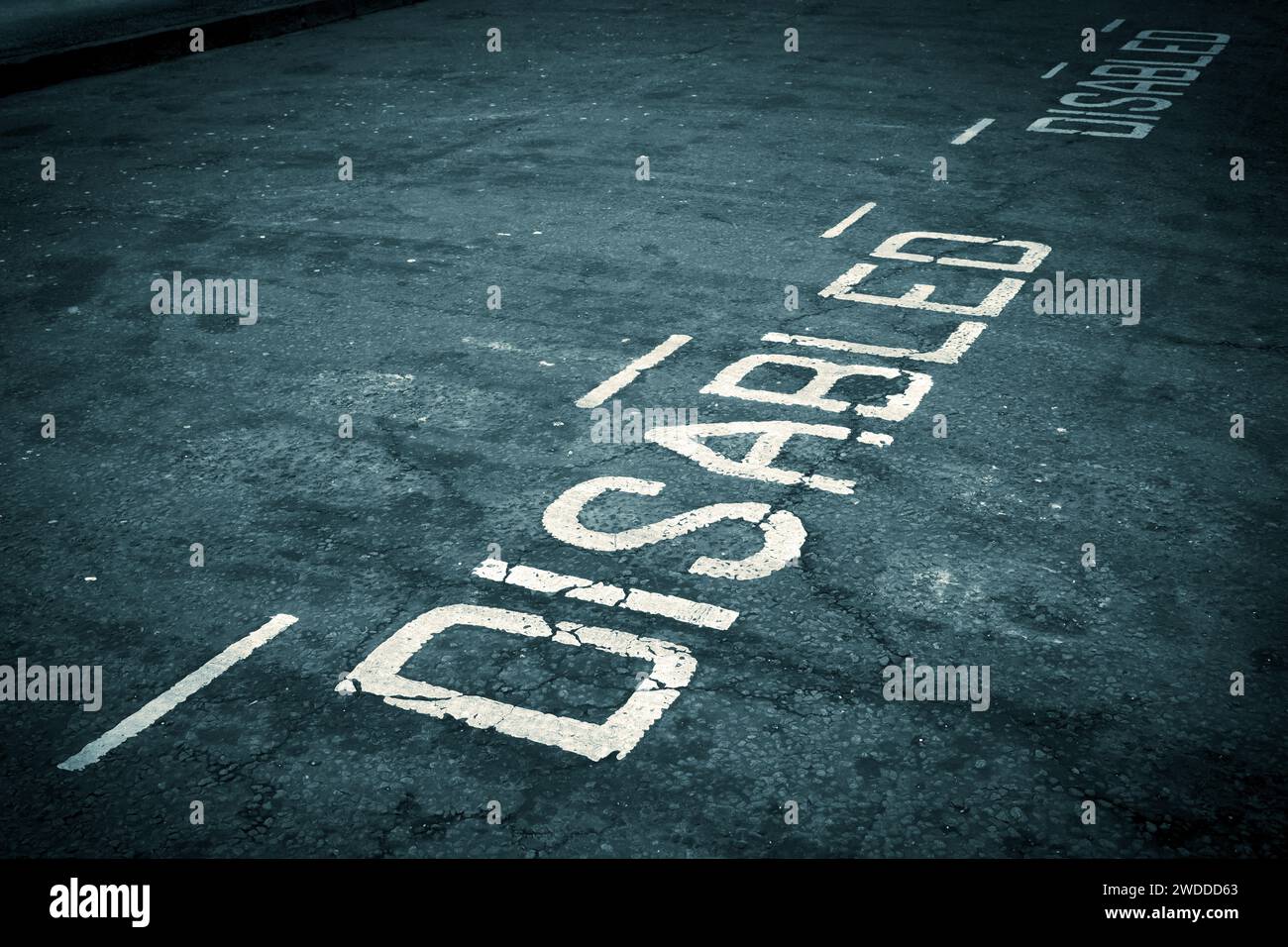 Disabled car parking permit Stock Photo - Alamy