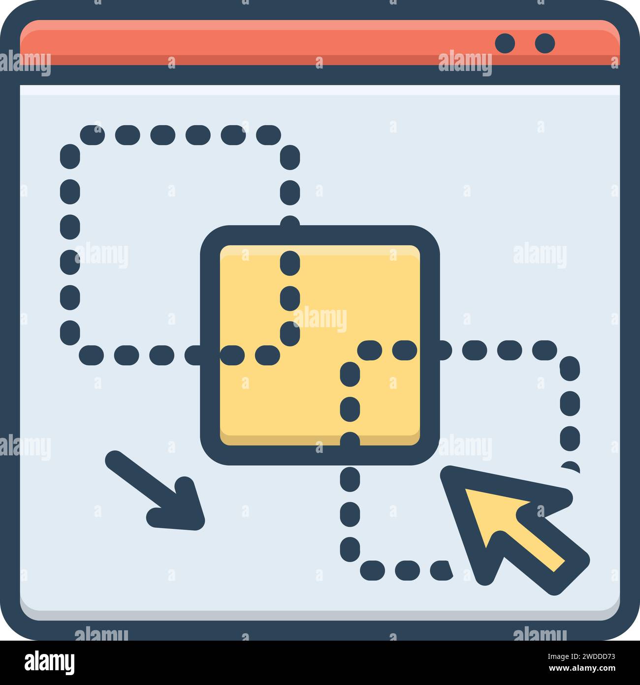 Icon for draggable Stock Vector Image & Art - Alamy