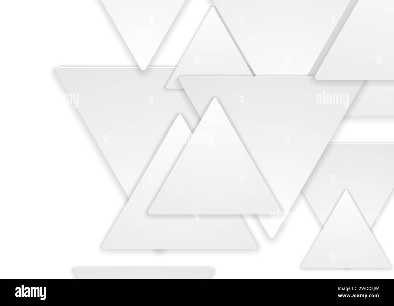 White paper triangles abstract tech background. Vector design Stock Vector Image & Art - Alamy