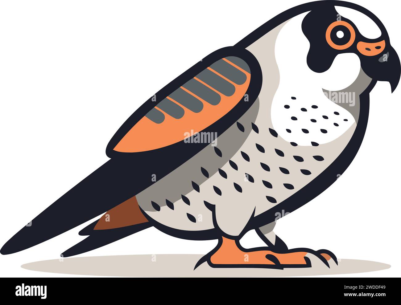 Peregrine falcon icon vector vectors Cut Out Stock Images & Pictures ...
