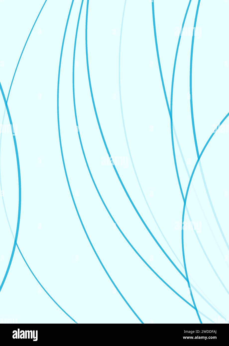 Blue minimal wavy lines abstract futuristic tech background. Vector digital flyer design Stock ...