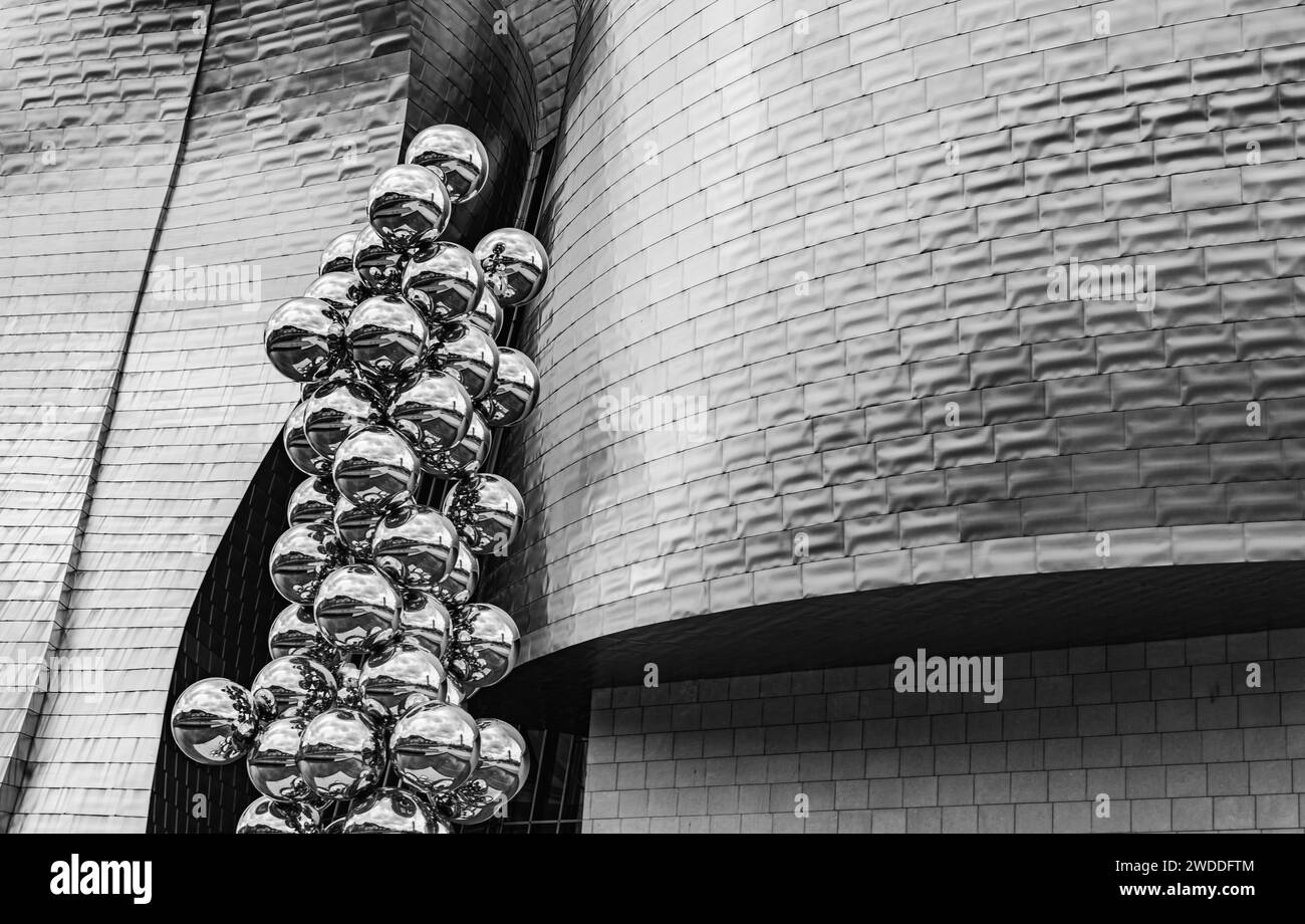 Guggenheim Museum Bilbao, in Bilbao, Basque Country, Spain Stock Photo ...