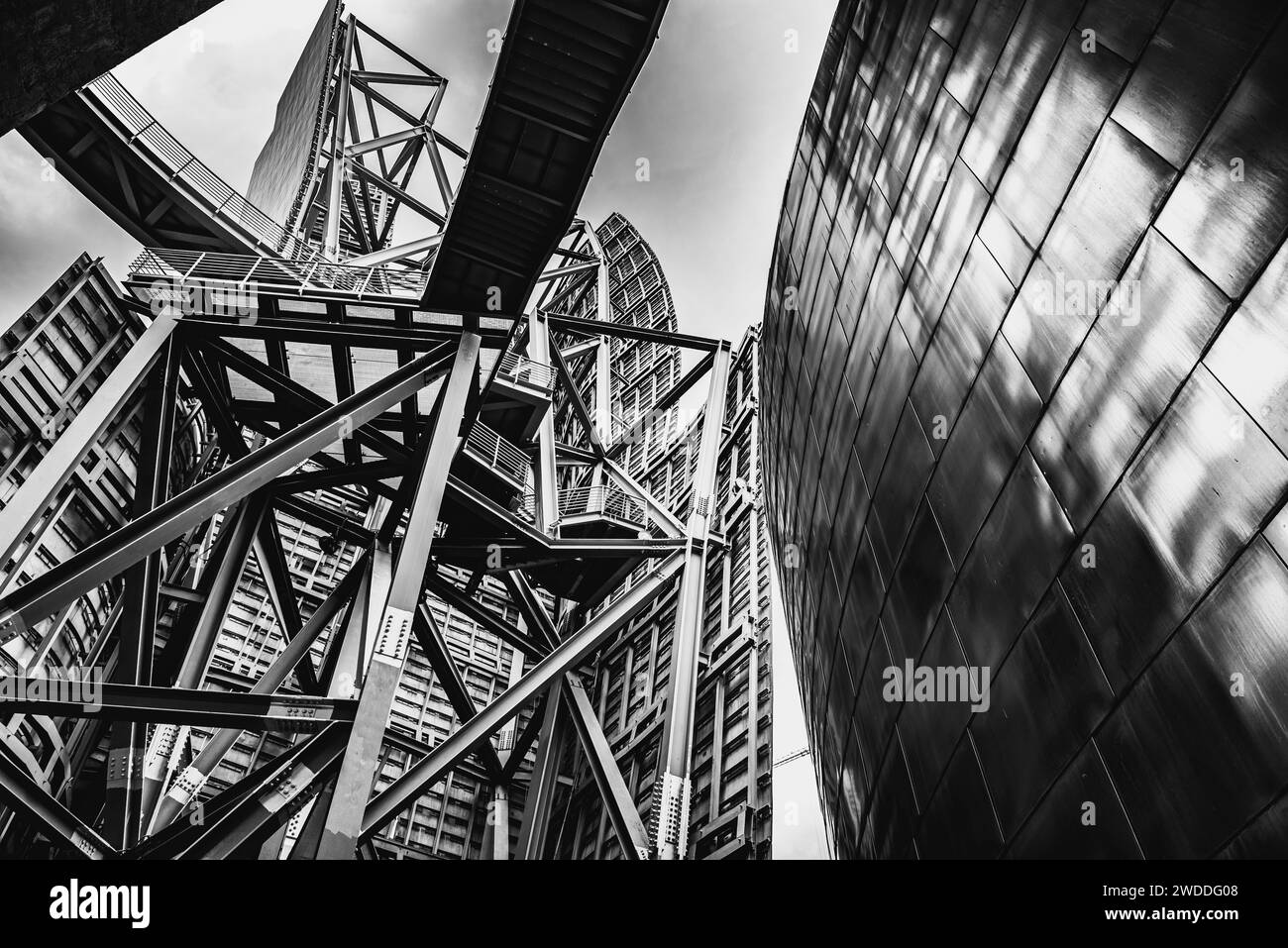 Guggenheim Museum Bilbao, in Bilbao, Basque Country, Spain Stock Photo ...