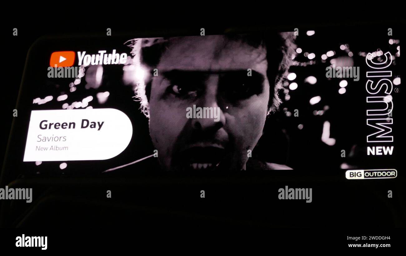 Los Angeles, California, USA 19t January 2024 Green Day New Saviors ...