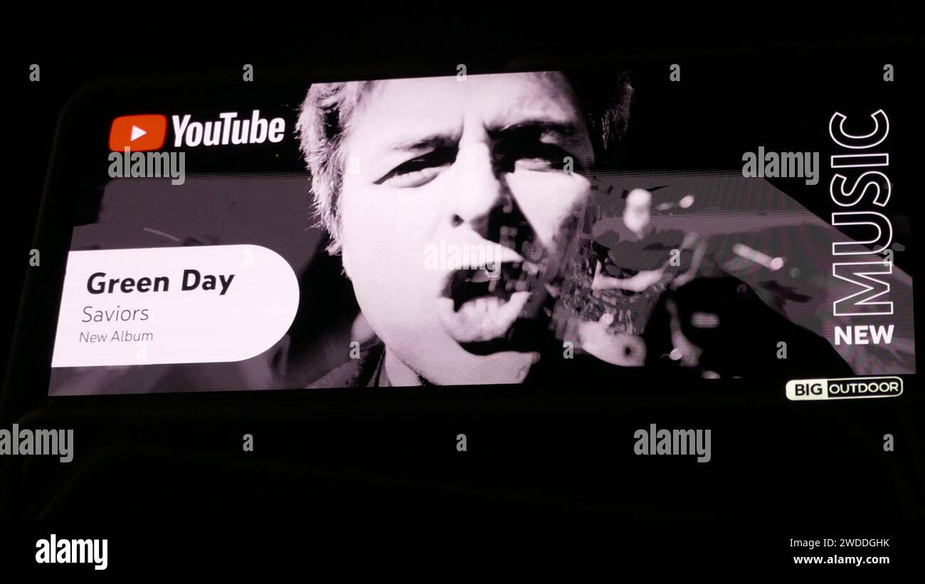 Los Angeles, California, USA 19t January 2024 Green Day New Saviors ...