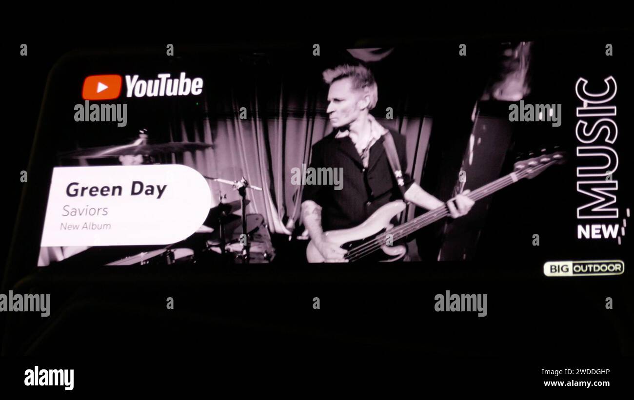 Los Angeles, California, USA 19t January 2024 Green Day New Saviors ...