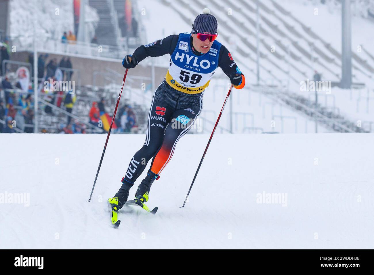 Oberhof, Deutschland. 19th Jan, 2024. Elias Keck (GER, Deutschland), 19.01.2024, Oberhof ...