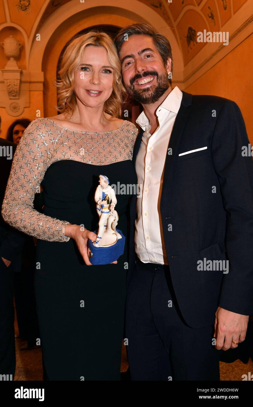 Veronica Ferres und David Dietl bei der Verleihung des 45. Bayerischen ...