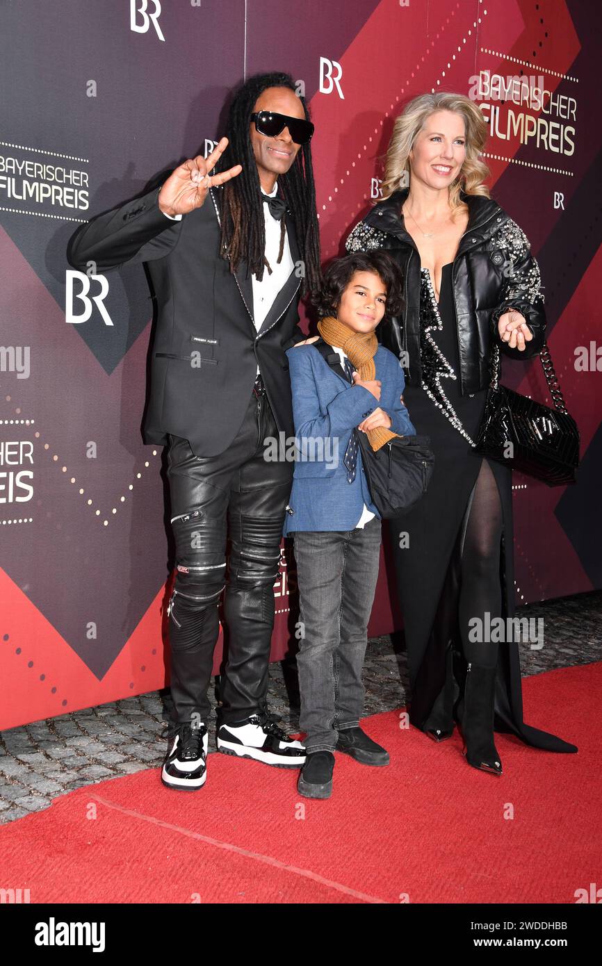 Fab Morvan, Stella und Sohn Sacha / Verleihung des Bayerischen ...