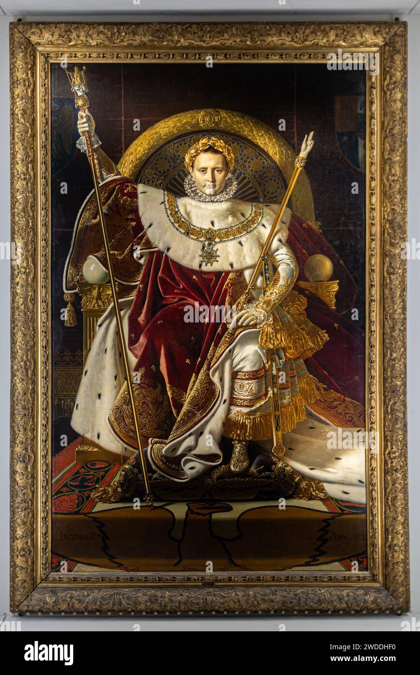 Jean-Auguste-Dominique Ingres, Napoleon on His Imperial Throne painting ...