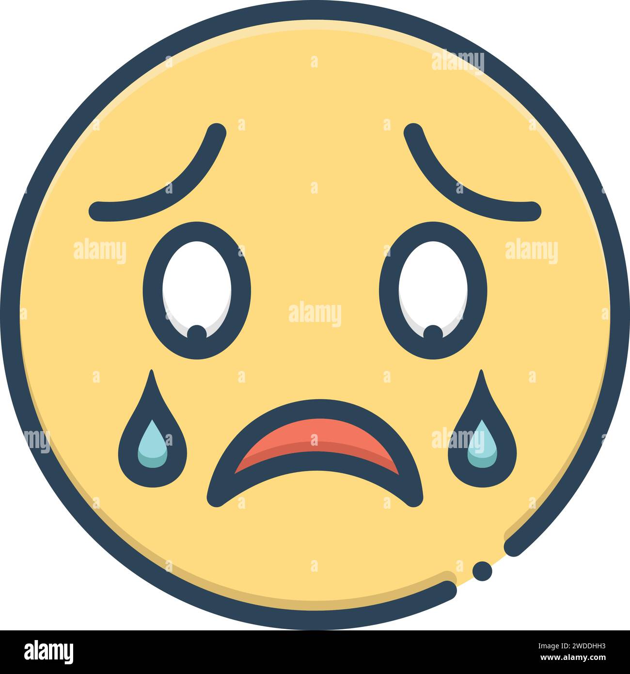 Weep emoji hi-res stock photography and images - Alamy