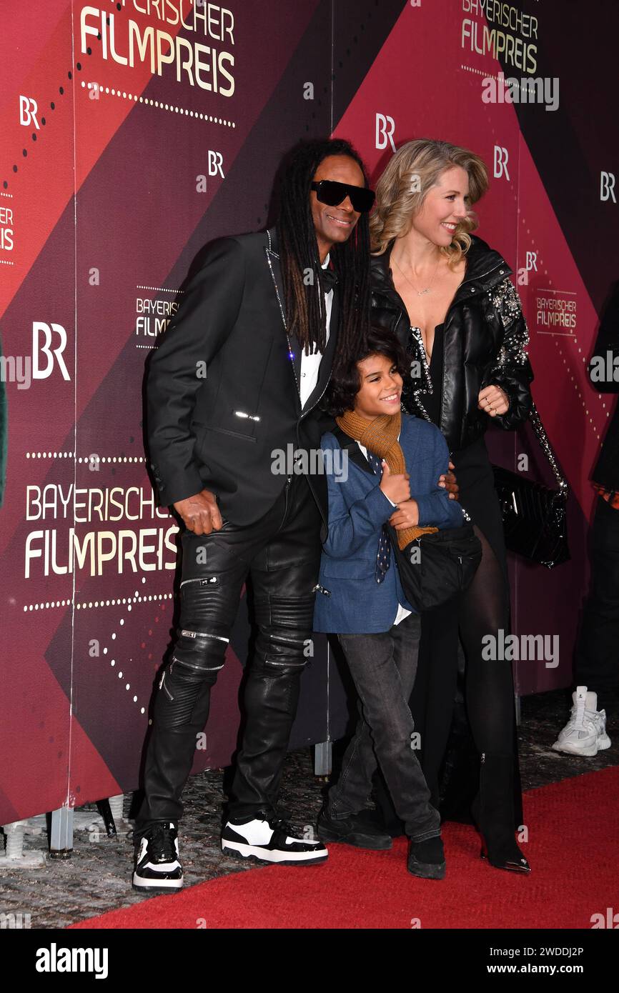 Fab Morvan, Stella und Sohn Sacha / Verleihung des Bayerischen ...