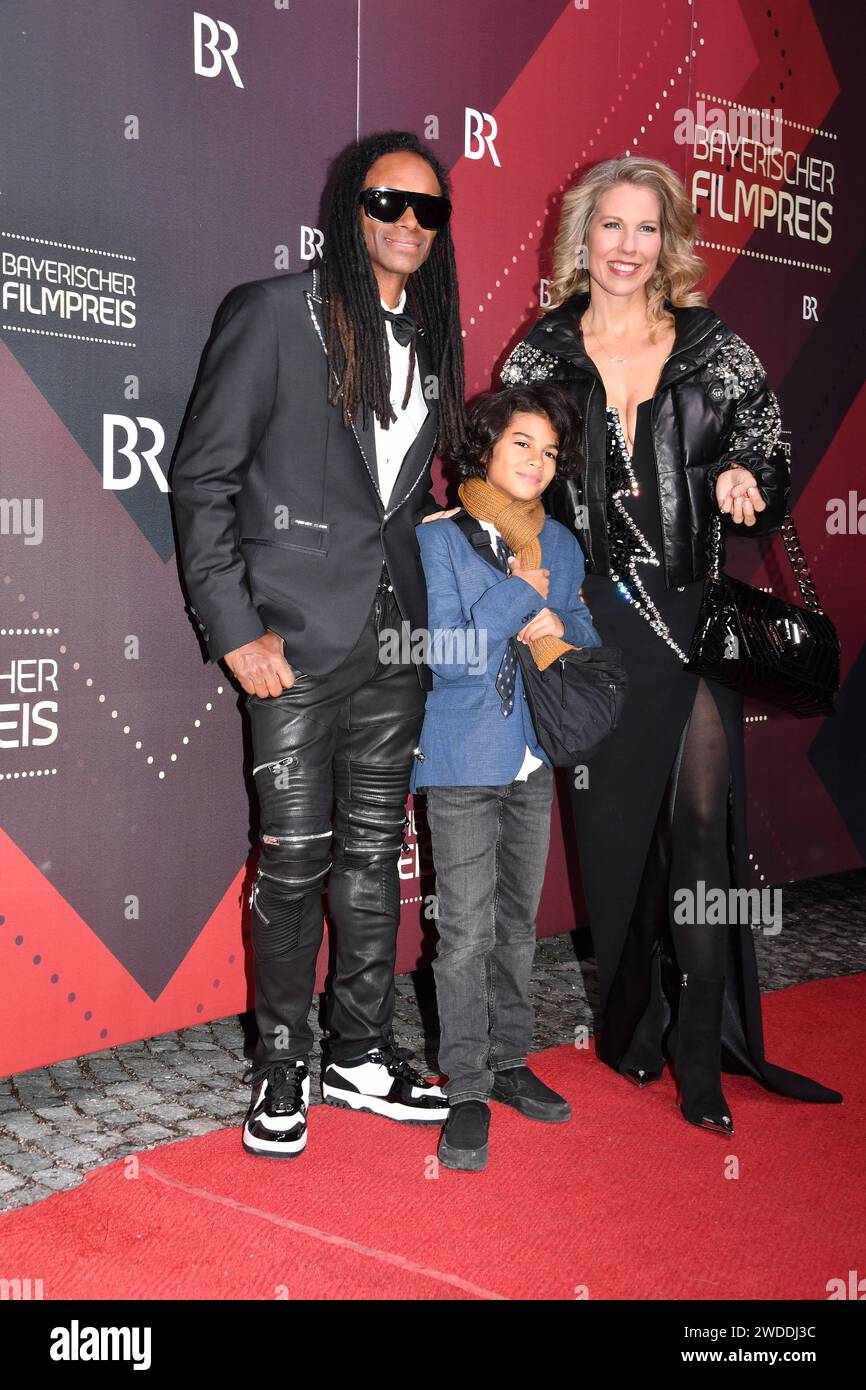 Fab Morvan, Stella und Sohn Sacha / Verleihung des Bayerischen ...