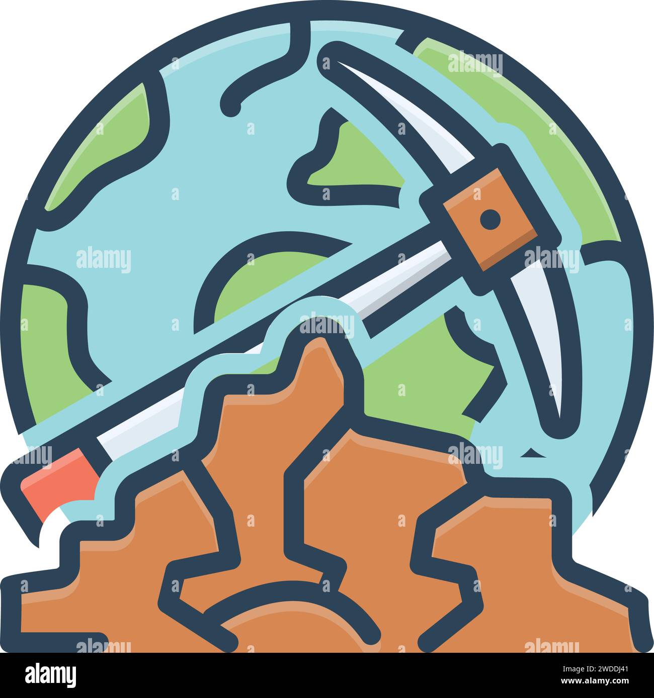 Icon for geological Stock Vector Image & Art - Alamy