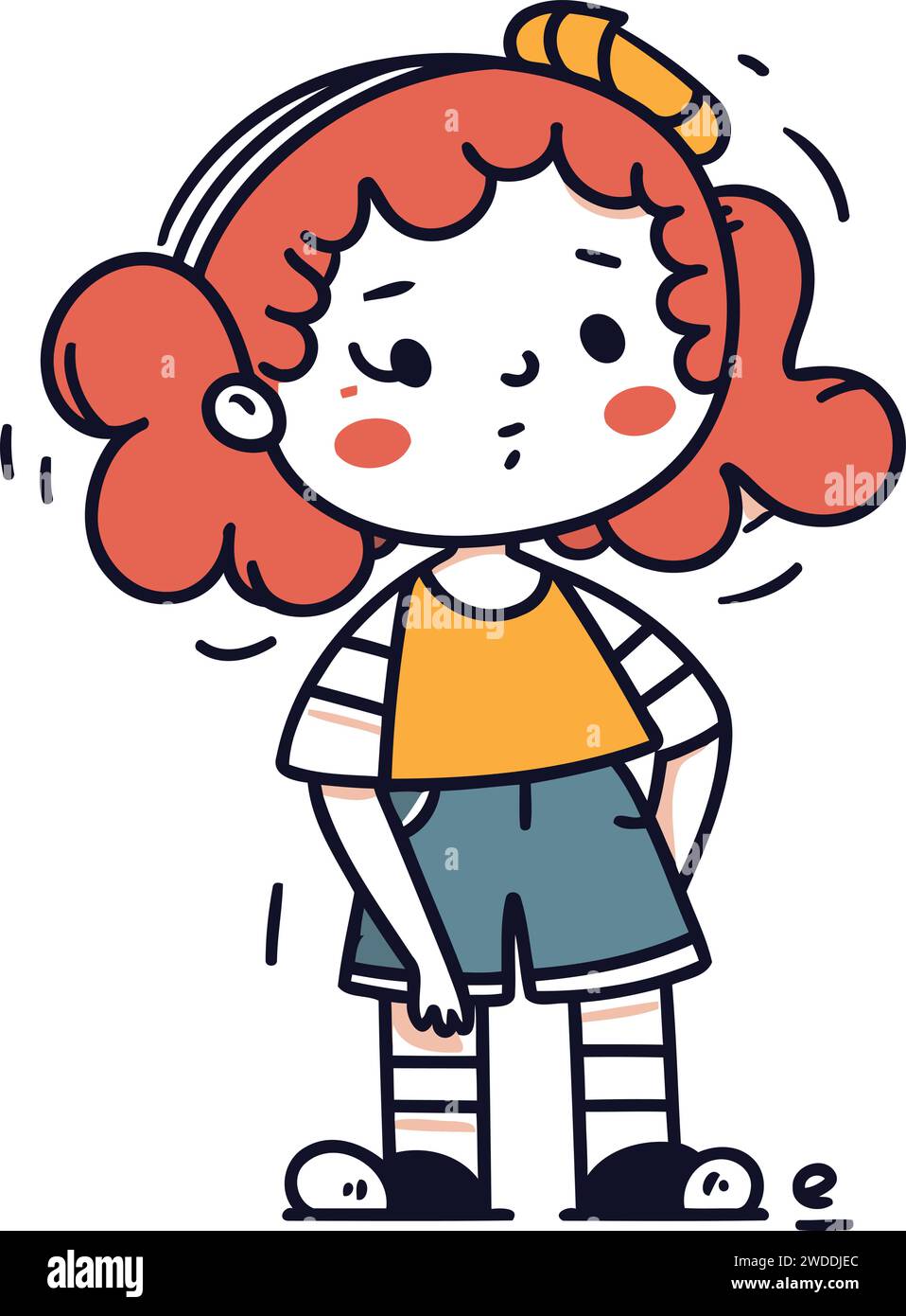 Kid feeling sad Stock Vector Images - Alamy