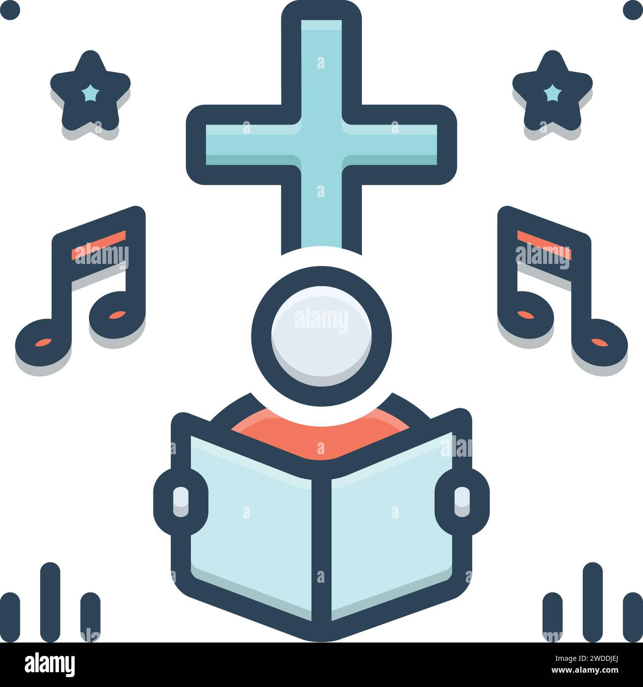 Icon for hymn, religious song Stock Vector Image & Art - Alamy