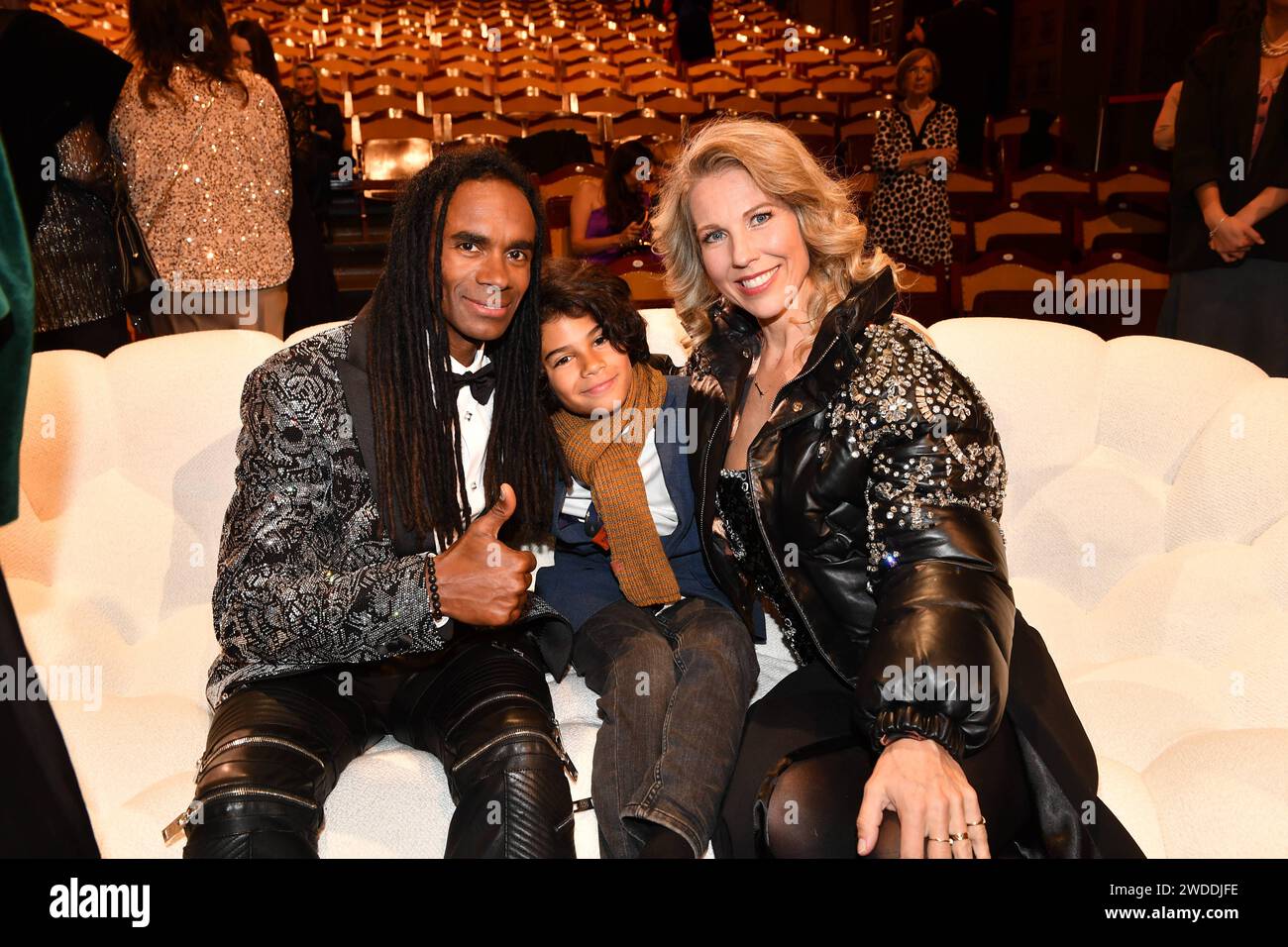 Fab Morvan, Stella und Sohn Sacha / Verleihung des Bayerischen ...