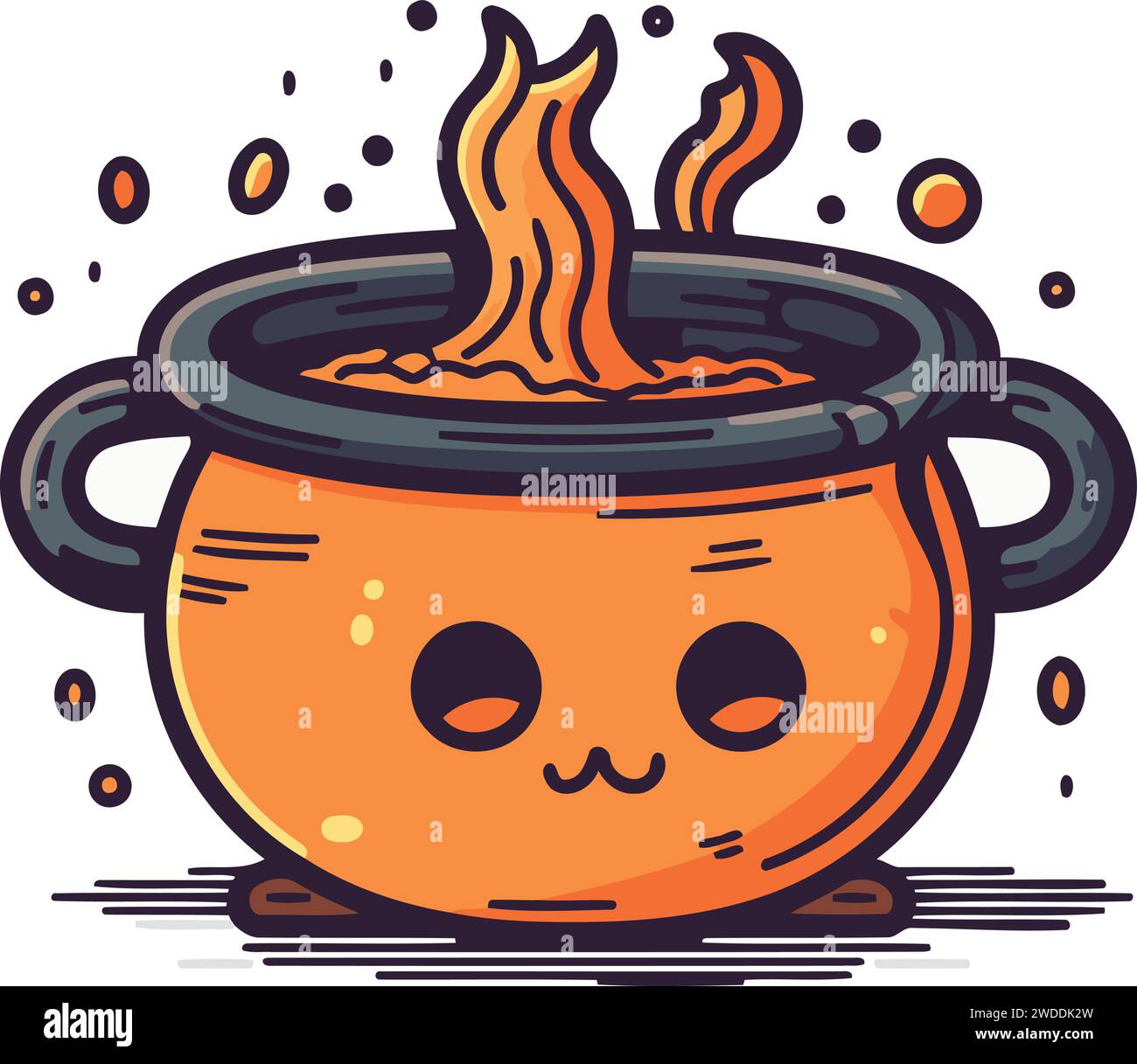 Cauldron vector vectors Cut Out Stock Images & Pictures - Alamy