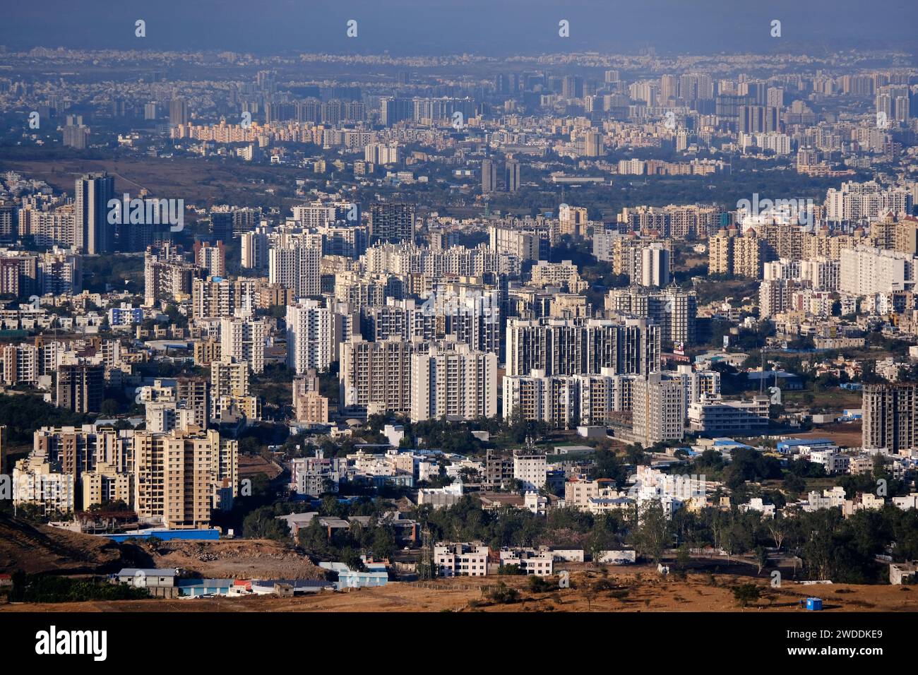 Beautiful Cityscape of Pune city from Bopdev Ghat, Pune, Maharashtra ...