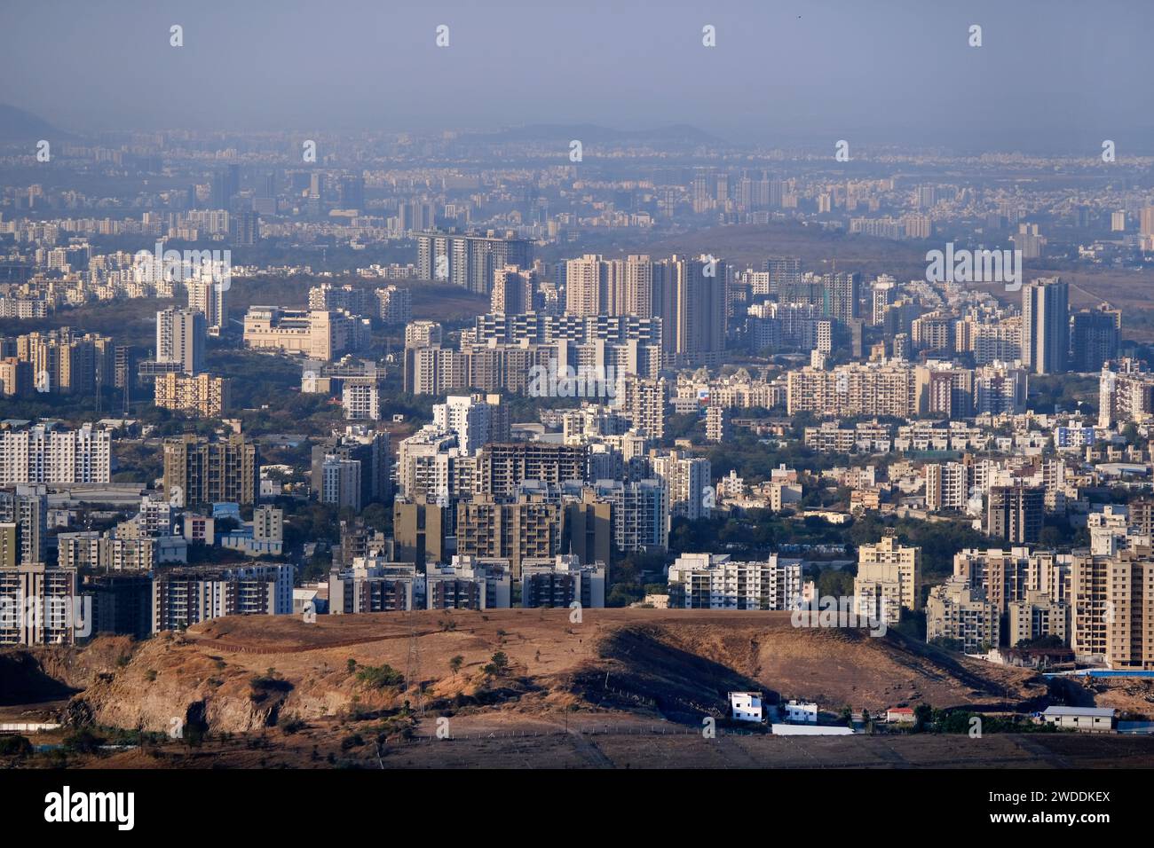 Beautiful Cityscape of Pune city from Bopdev Ghat, Pune, Maharashtra ...