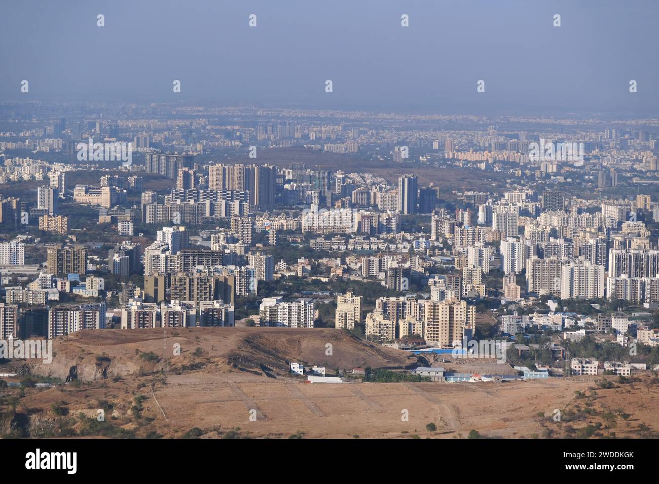 19 January 2024, Cityscape Skyline, Cityscape of Pune city view from ...
