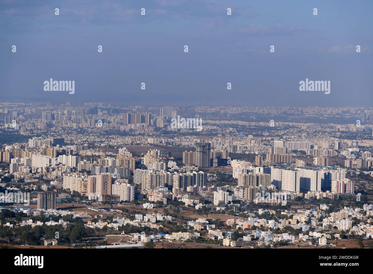 19 January 2024, Cityscape Skyline, Cityscape of Pune city view from ...
