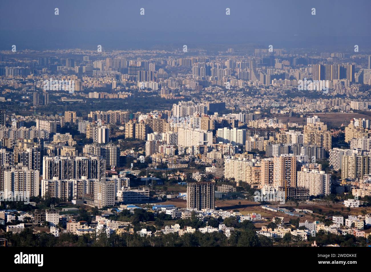 19 January 2024, Cityscape Skyline, Cityscape of Pune city view from ...
