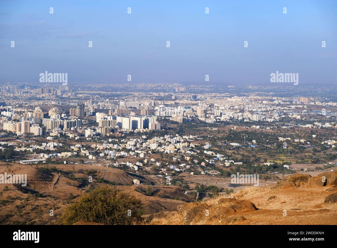 19 January 2024, Cityscape Skyline, Cityscape of Pune city view from ...