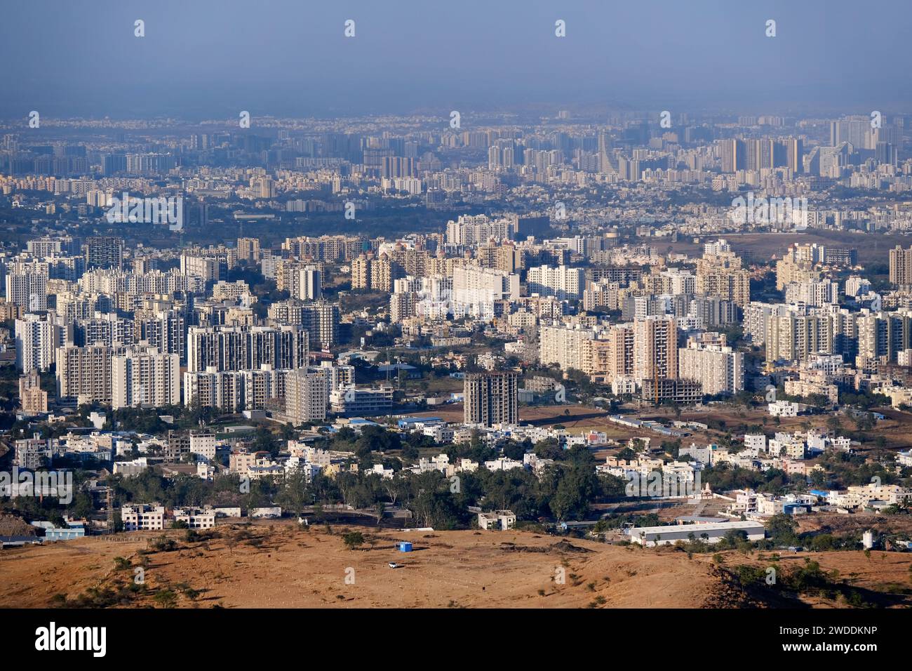 19 January 2024, Cityscape Skyline, Cityscape of Pune city view from ...