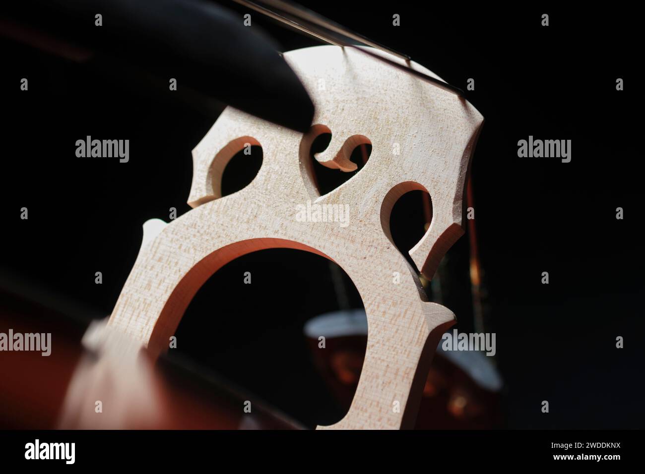 Detail of Double bass Stock Photo - Alamy
