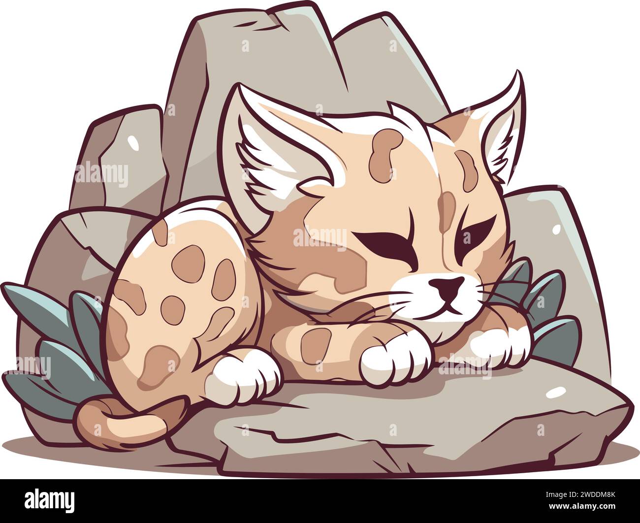 Lynx cartoon hi-res stock photography and images - Alamy