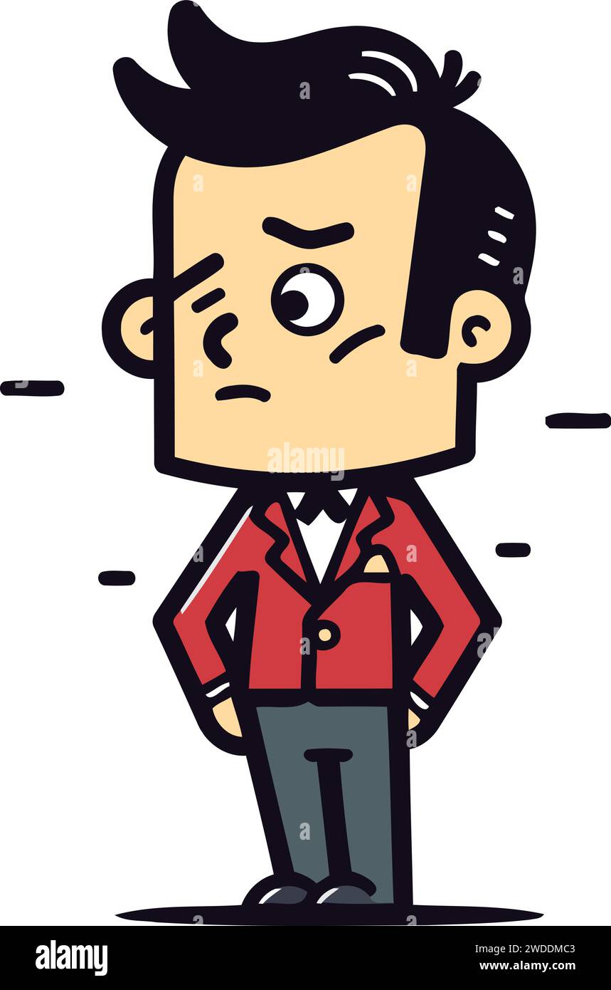 Angry man cartoon Cut Out Stock Images & Pictures - Alamy