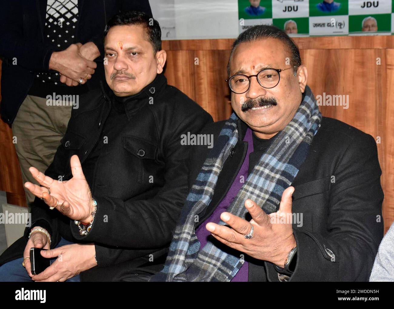 Patna, India. 19th Jan, 2024. PATNA, INDIA - JANUARY 19: Bihar Minister ...