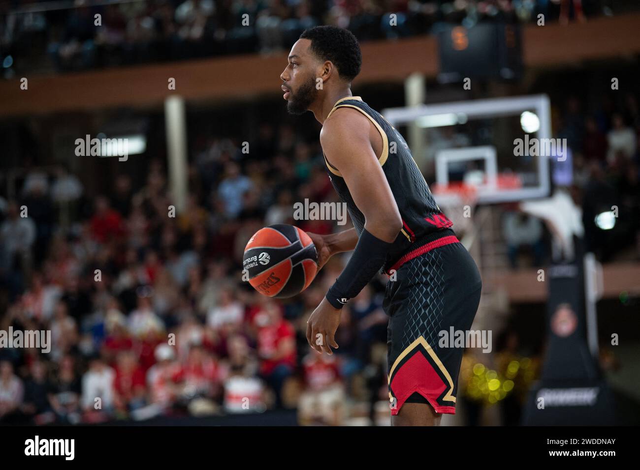 Monaco, Monaco. 20th Jan, 2024. Monaco player #3 Jordan LLoyd is seen ...