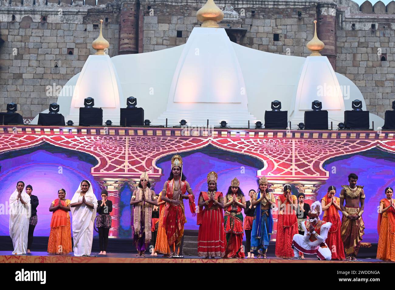 India. 19th Jan, 2024. NEW DELHI, INDIA - JANUARY 19: Artist form ...