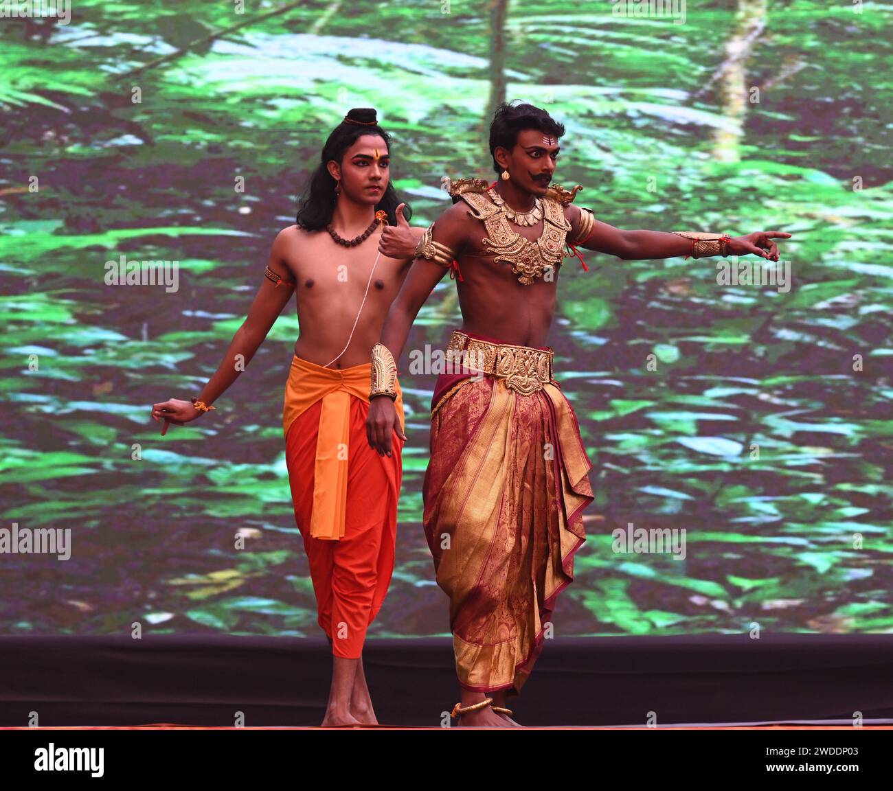 India. 19th Jan, 2024. NEW DELHI, INDIA - JANUARY 19: Artist form ...