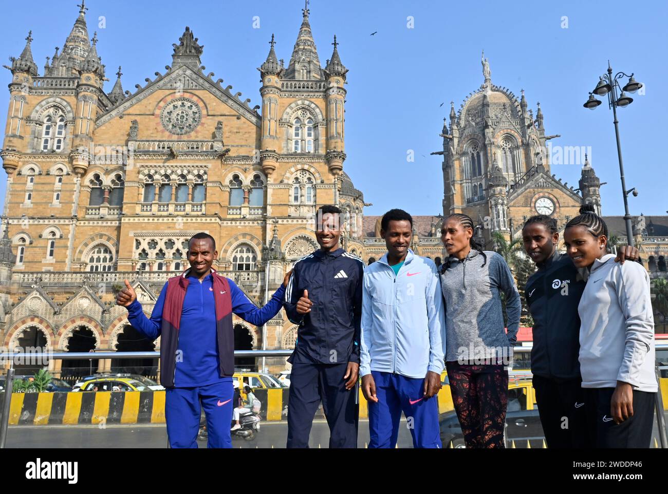 Mumbai, India. 19th Jan, 2024. MUMBAI, INDIA - JANUARY 19: Defending ...