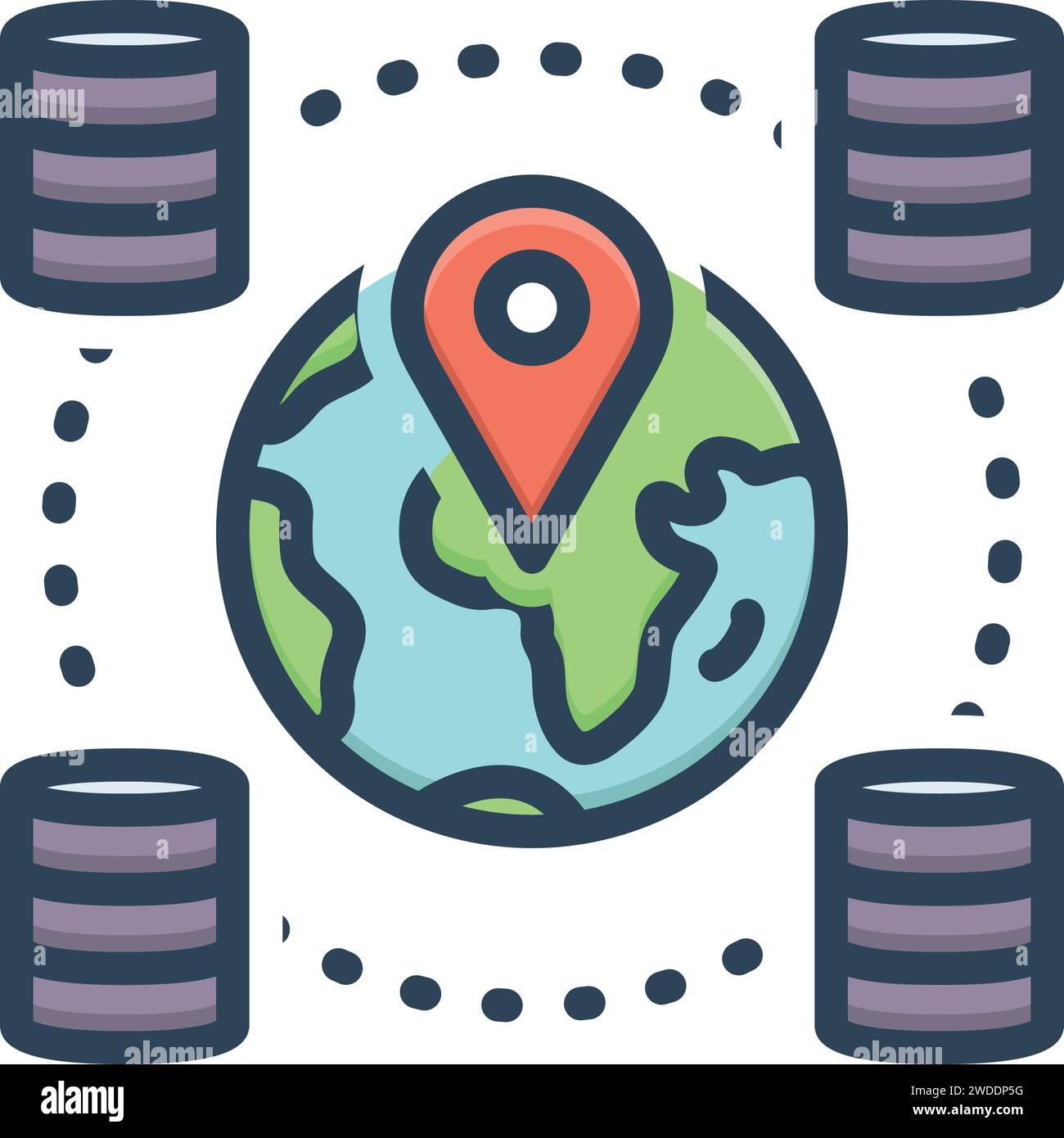 Geospatial vector vectors hi-res stock photography and images - Alamy