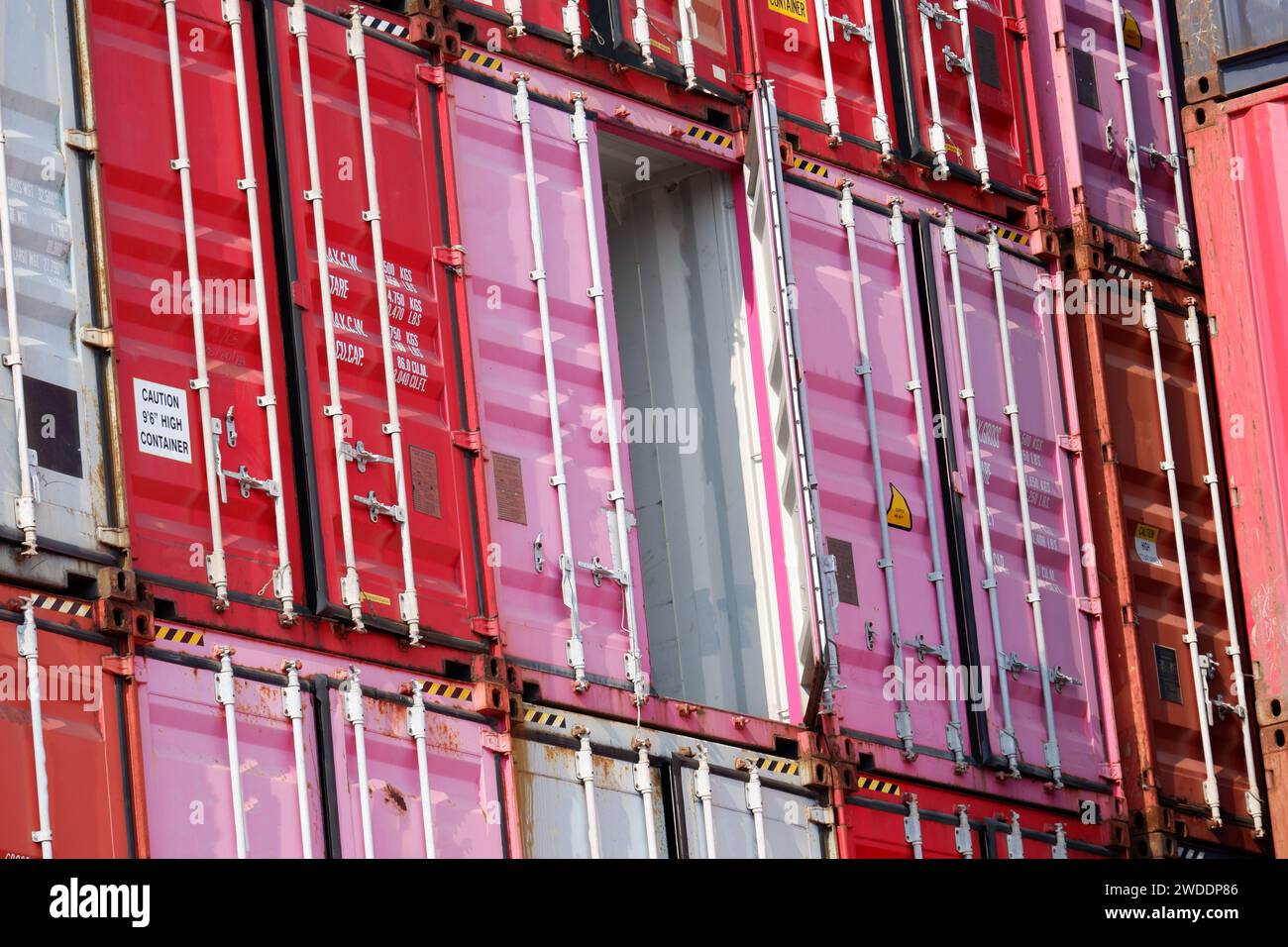 Container open door In a container Stock Photo - Alamy