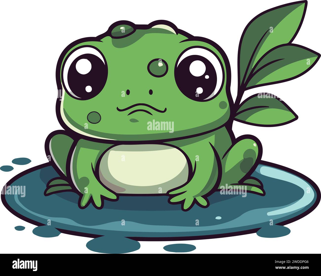 Sad frog cartoon hi-res stock photography and images - Alamy